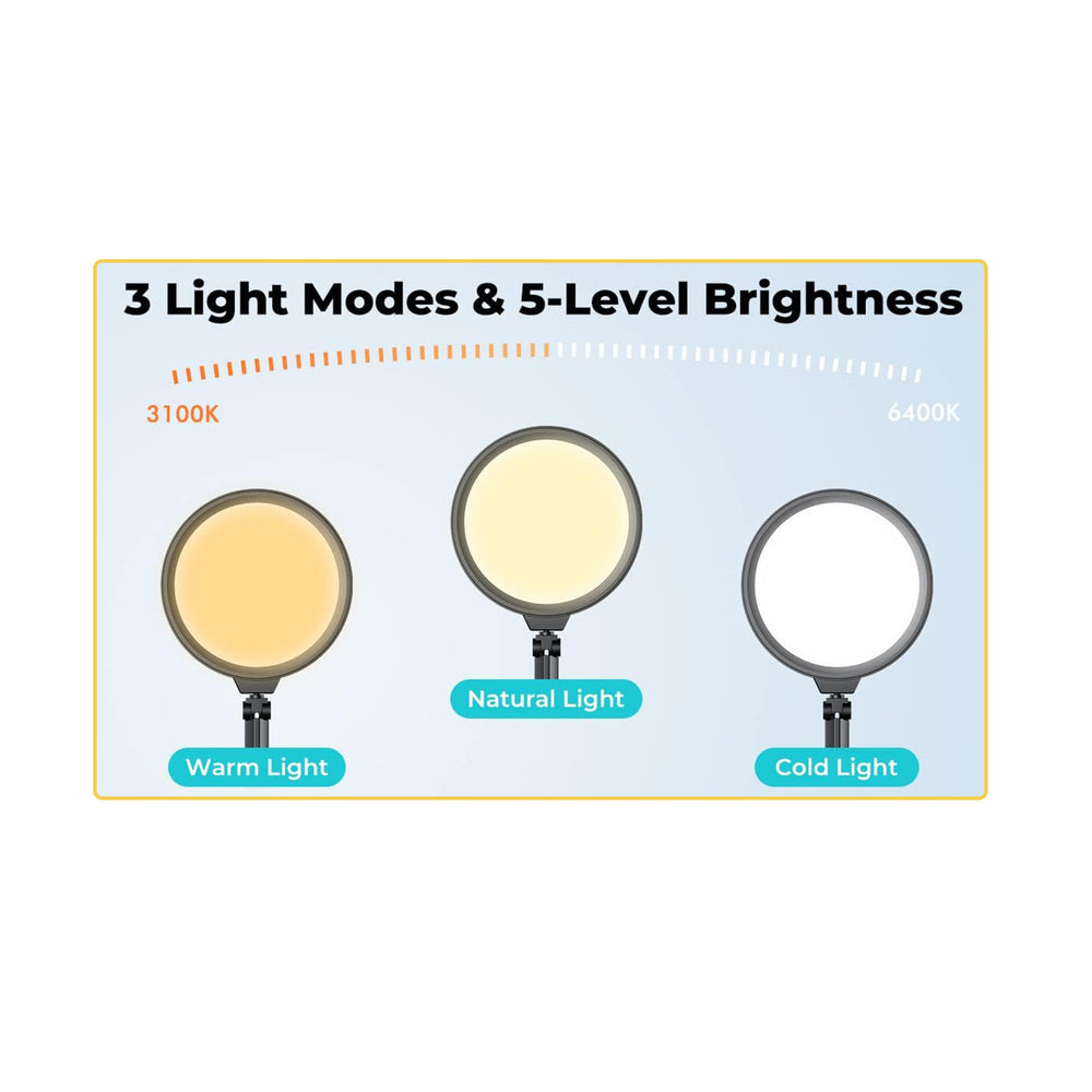Desk Mount Overhead Ring Light