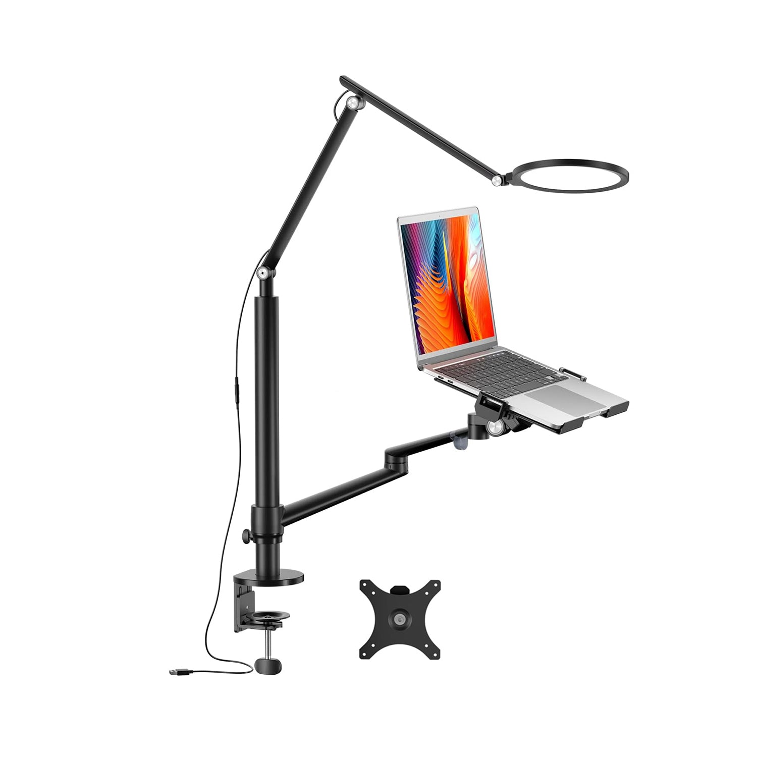 Desk Mount Overhead Ring Light